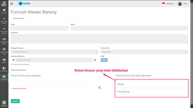 Formulir Khusus Master Barang – Panduan Penggunaan KartuStok