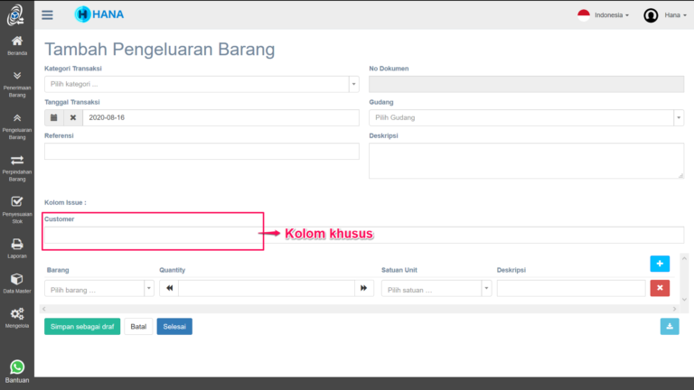 Formulir Khusus Pengeluaran Barang – Panduan Penggunaan KartuStok