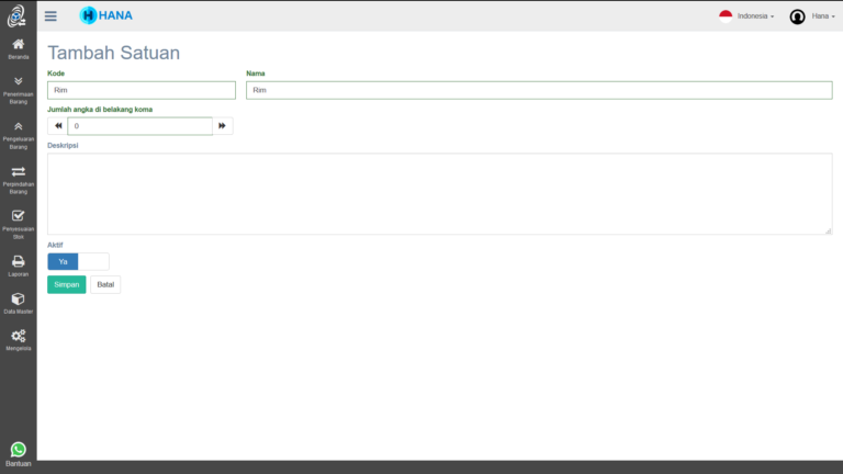 Kelola Satuan Unit (UOM) – Panduan Penggunaan KartuStok